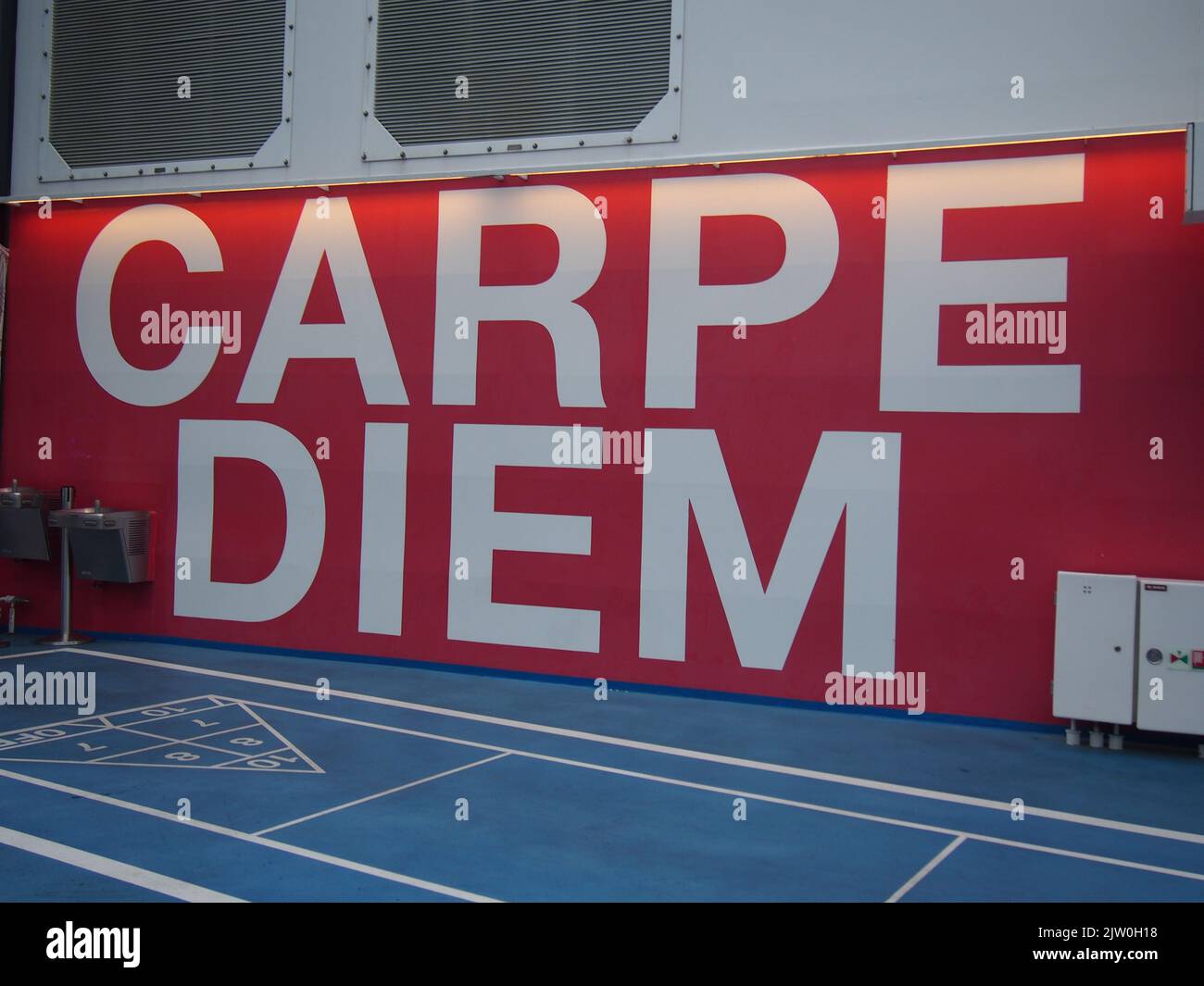 A Giant Carpe Diem Sign Stock Photo - Alamy