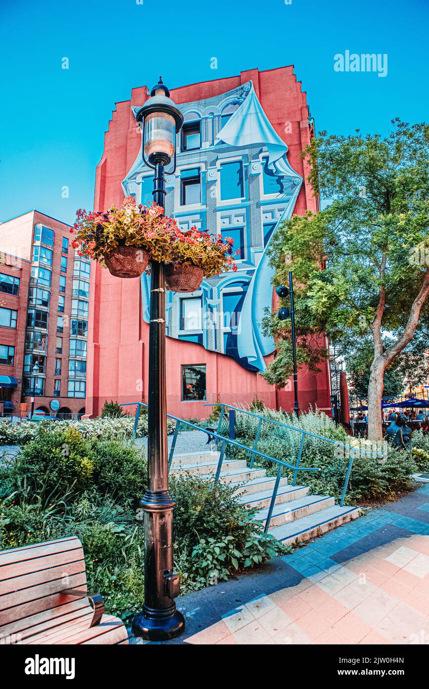 Mural on gooderham building hi-res stock photography and images - Alamy