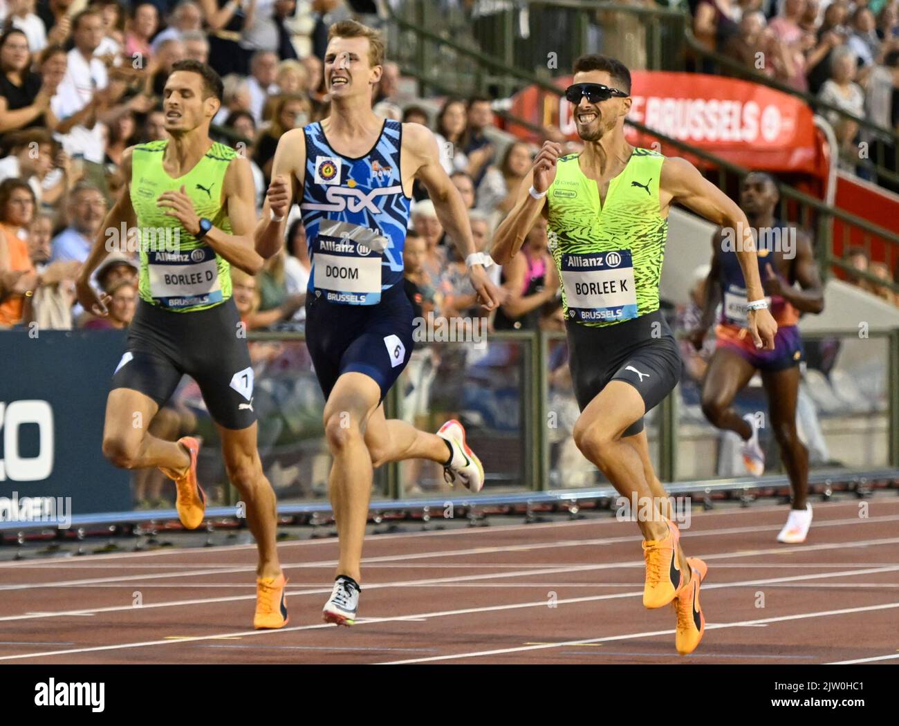 Brussels, Belgium. 02nd Sep, 2022. Belgian Dylan Borlee, Belgian ...