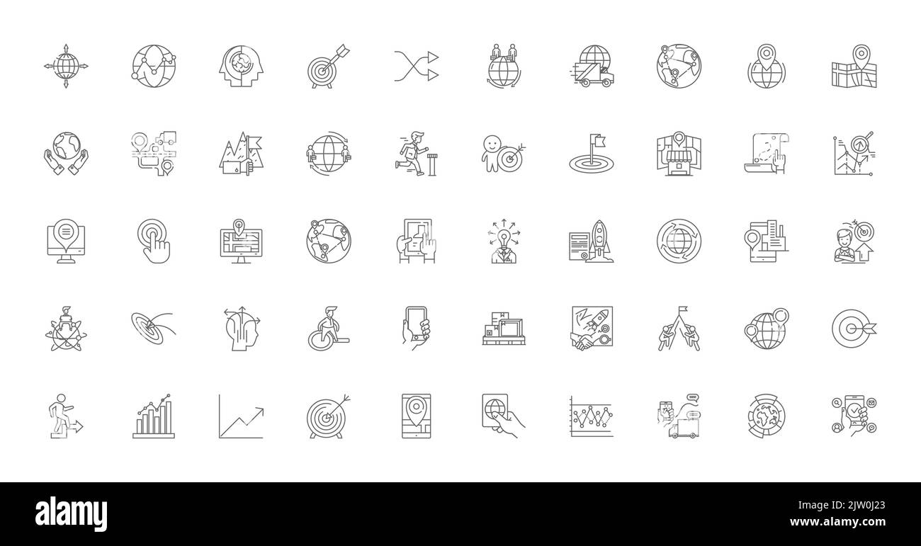 Address ideas, linear icons, line signs set, vector collection Stock Vector Image & Art - Alamy