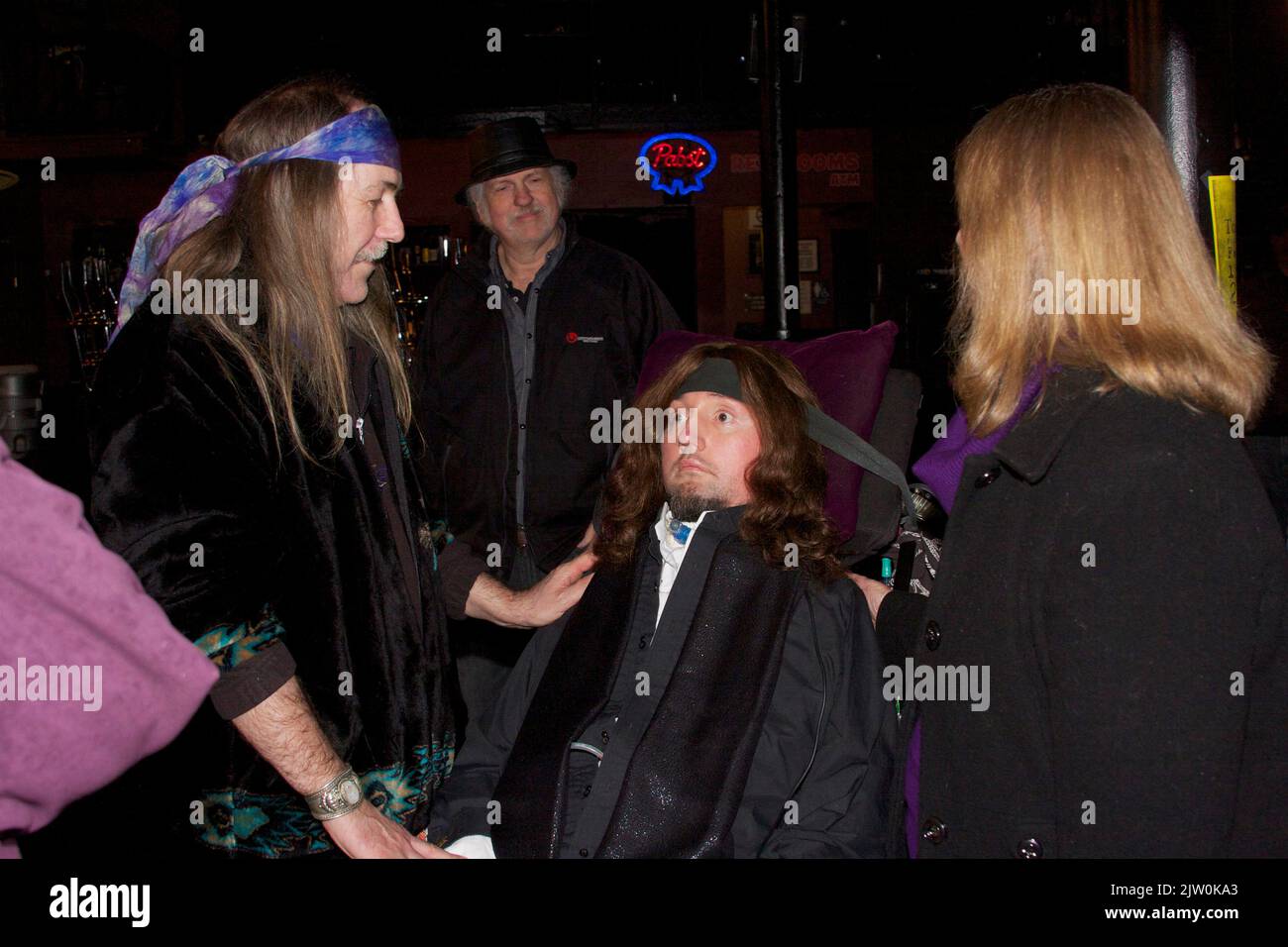 Uli Jon Roth with Jason Becker at the Jason Becker benefit in San ...