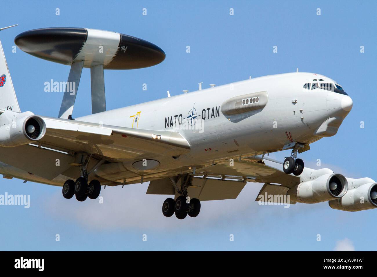 Boeing E-3A Sentry, AWACS LX-N90451 callsign #NATO40 Practising # ...