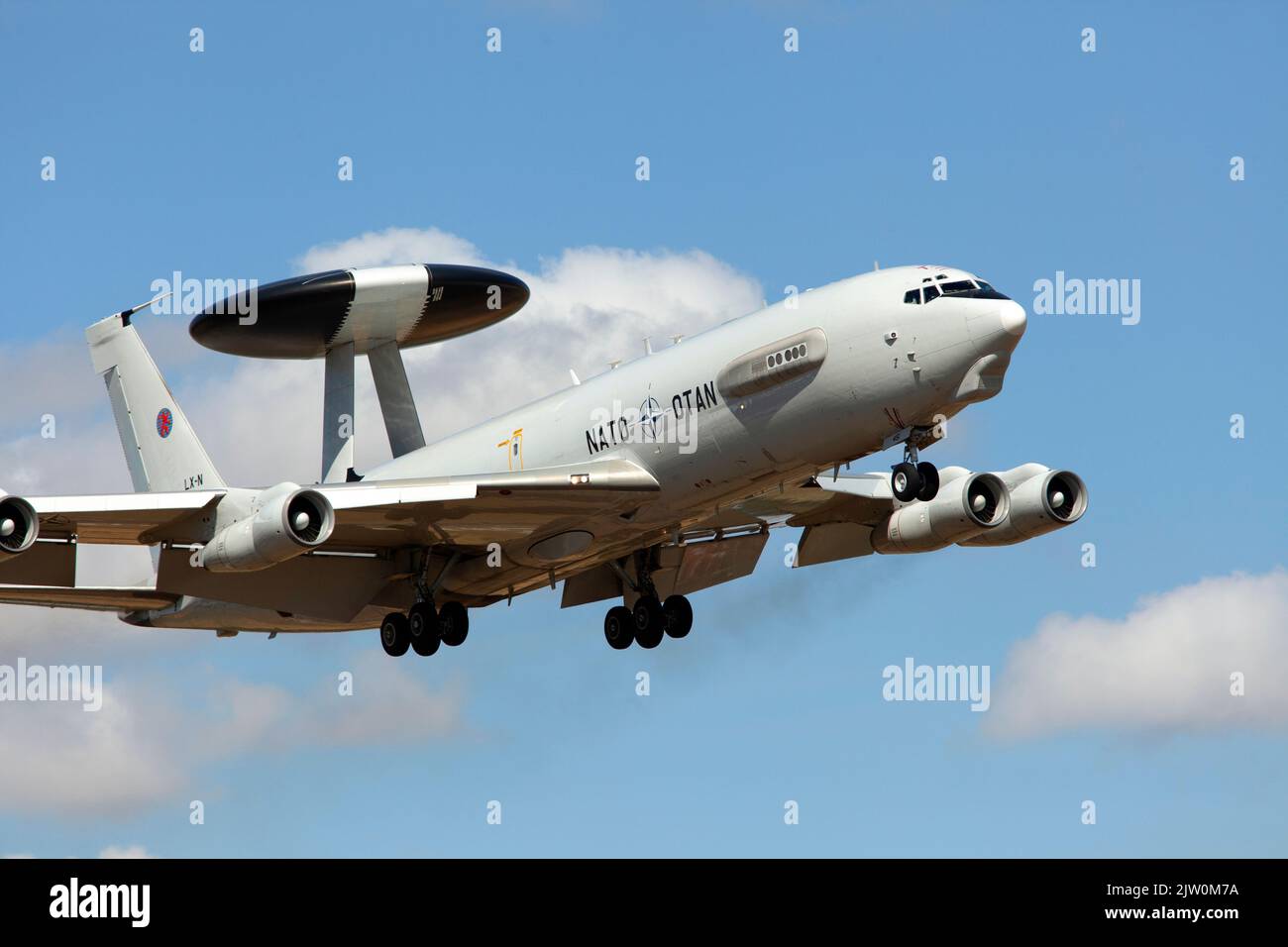 Boeing E-3A Sentry, AWACS LX-N90451 callsign #NATO40 Practising # ...