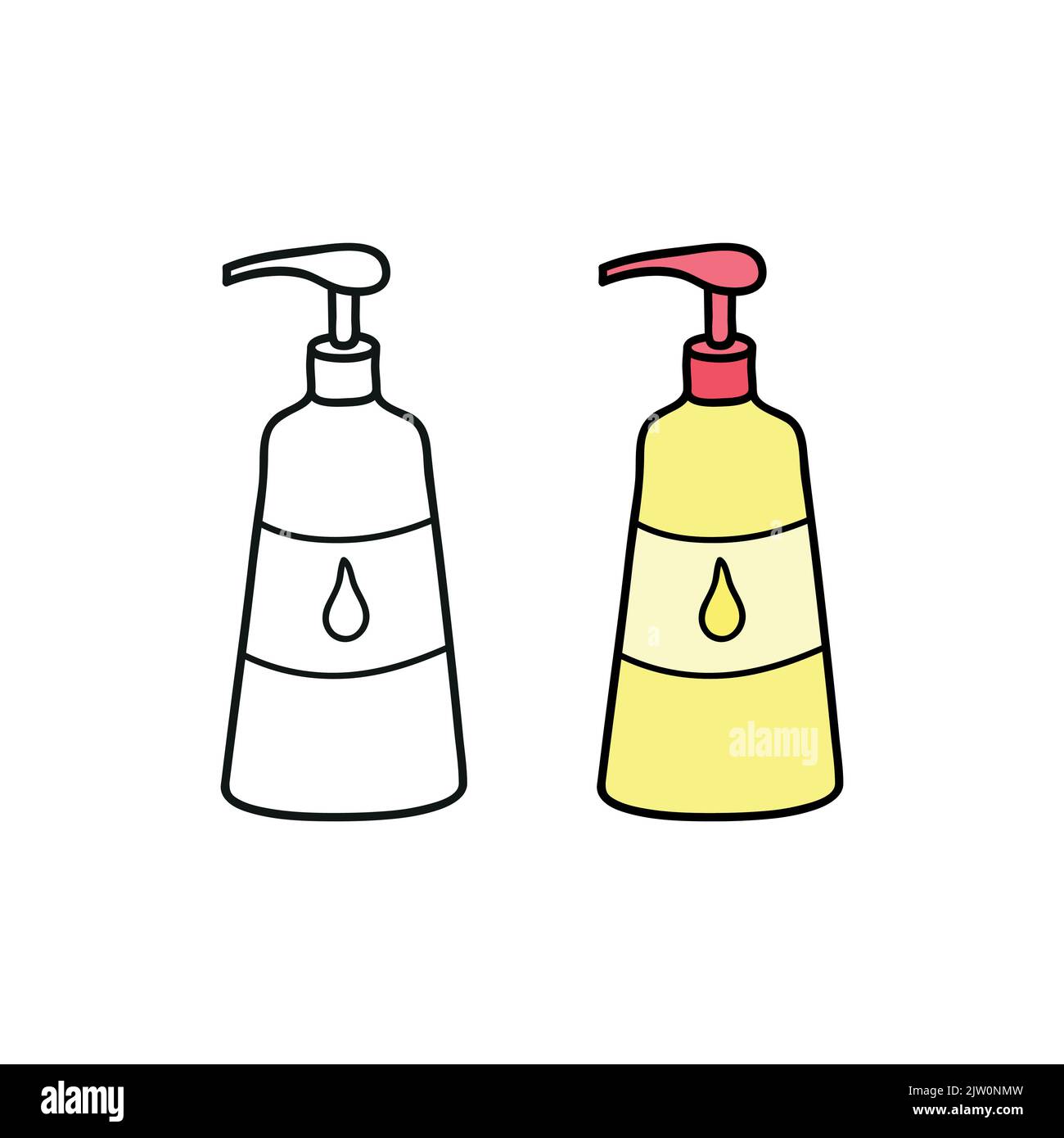 Cartoon body washing Stock Vector Images - Alamy