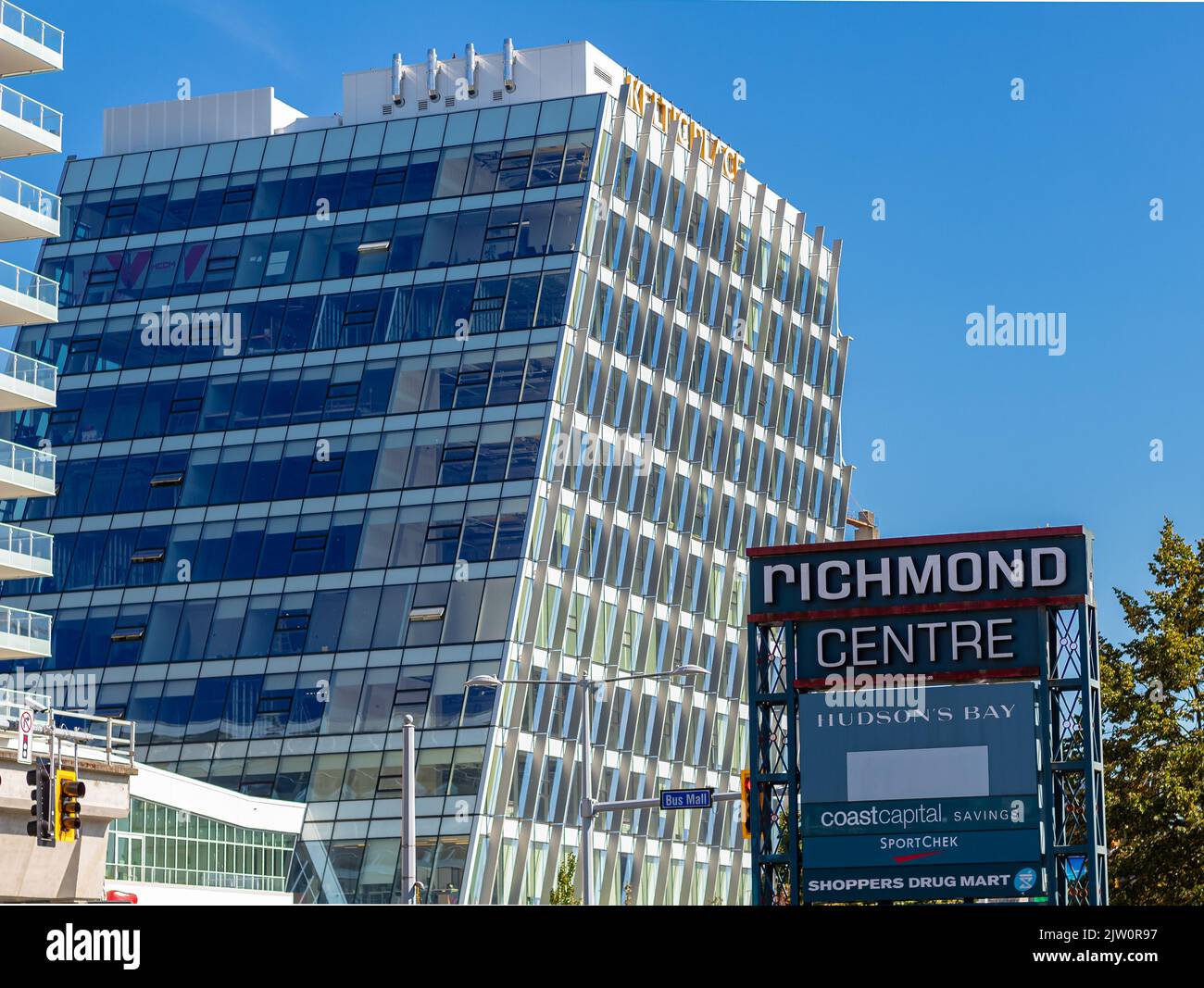 Richmond cityscapes. Downtown with Modern apartment buildings in ...