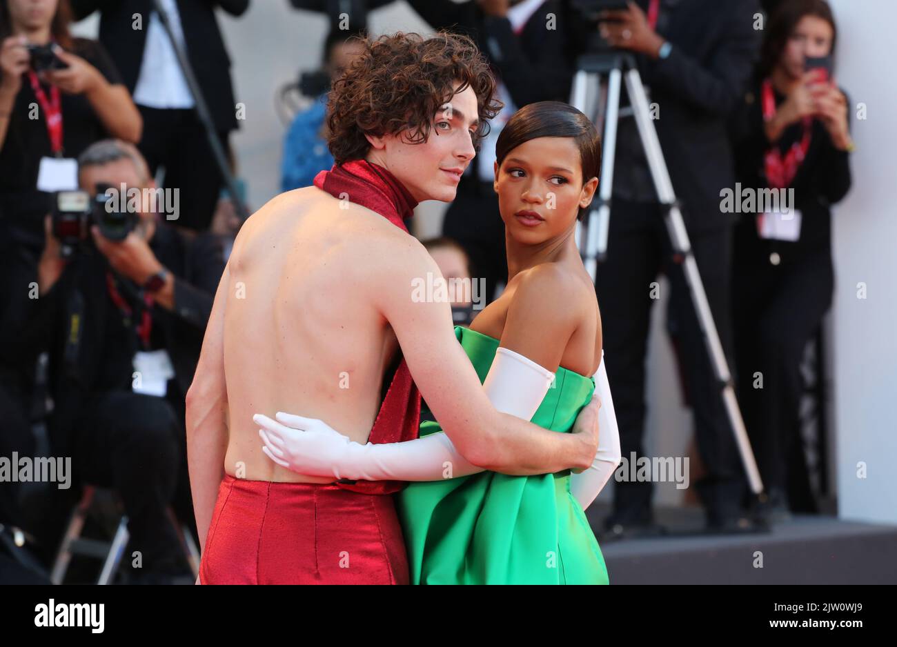 Venice, Italy, 2nd September, 2022, Timothee Chalamet and Taylor ...