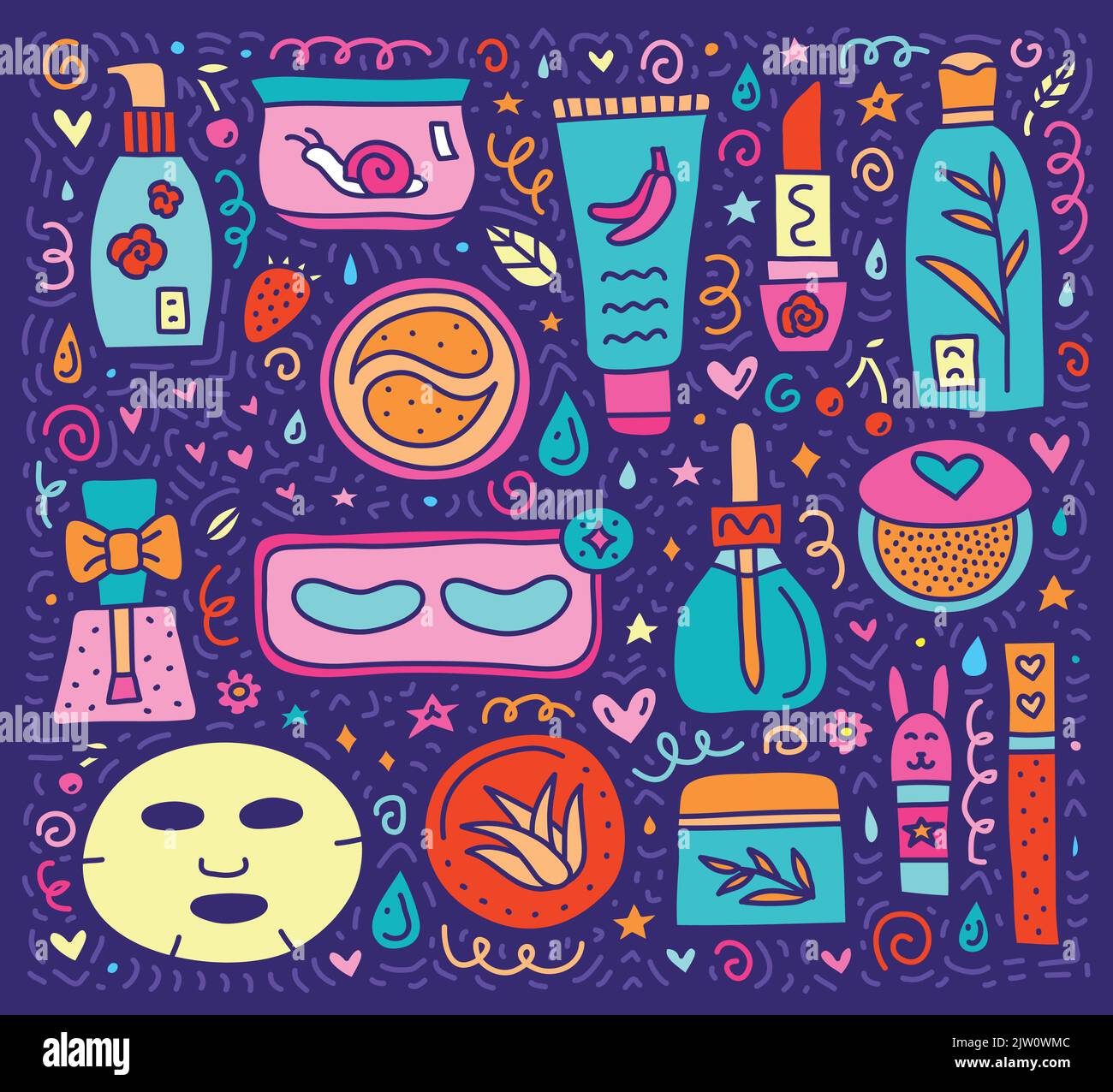 Korean face pack not illustration hi-res stock photography and images ...