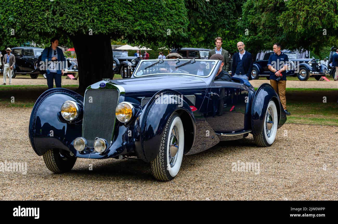 Cars Arriving at the Concours of Elegance 2022 being held at Hampton ...