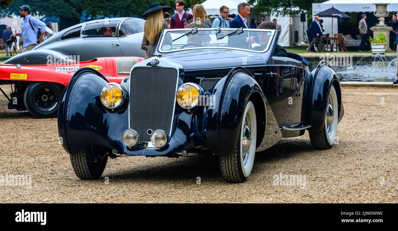 Cars Arriving at the Concours of Elegance 2022 being held at Hampton ...