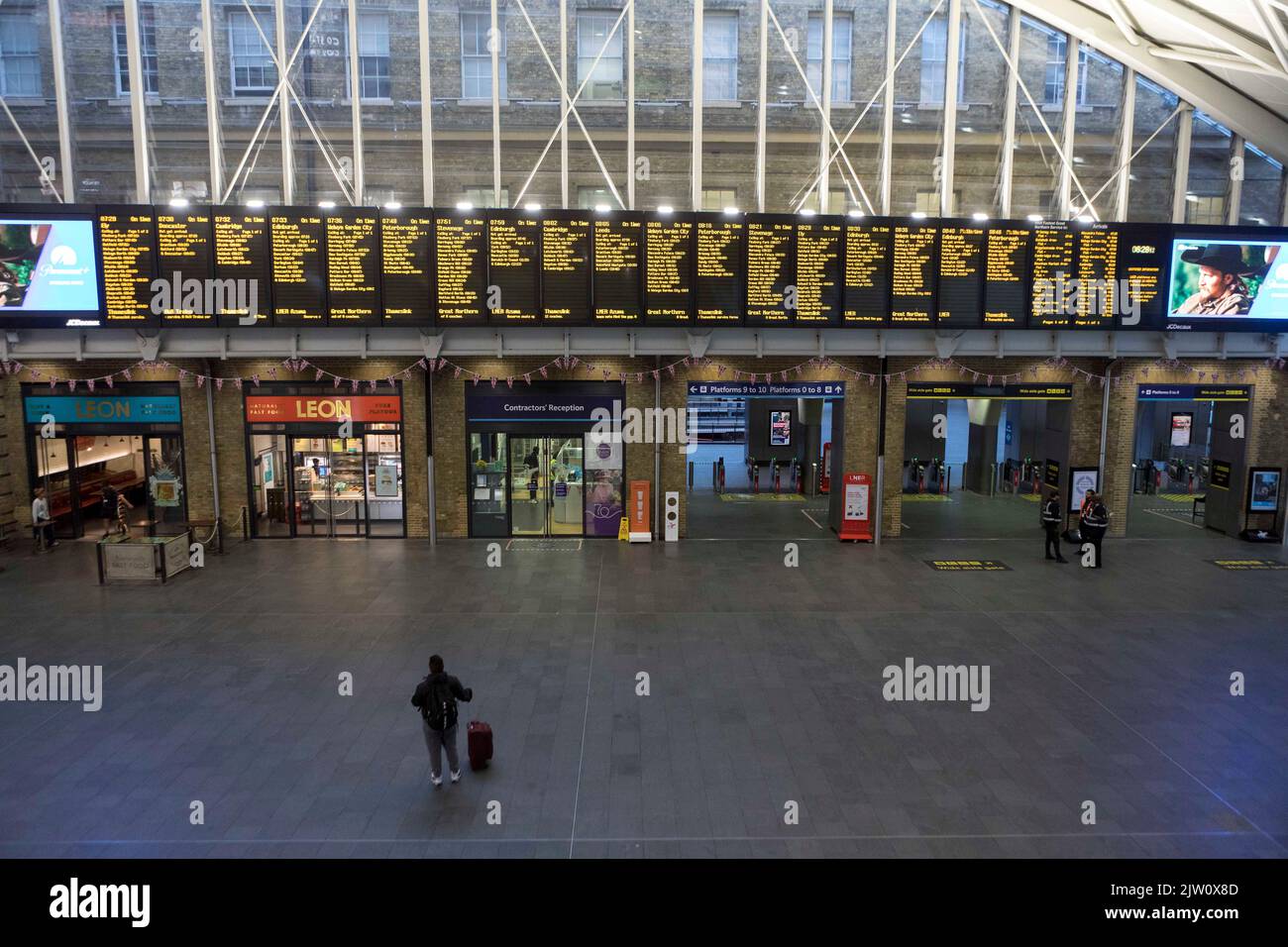 National rail service is reduced to 1-2 trains per hour at London King ...