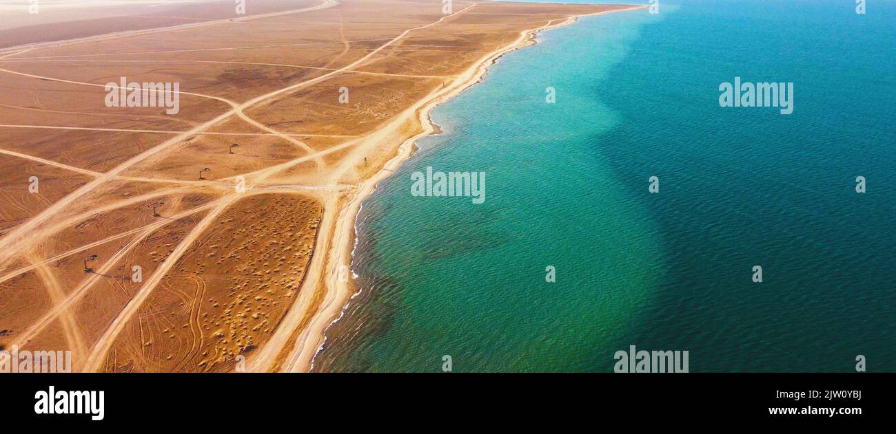 Aerial view of shoreline Stock Photo - Alamy