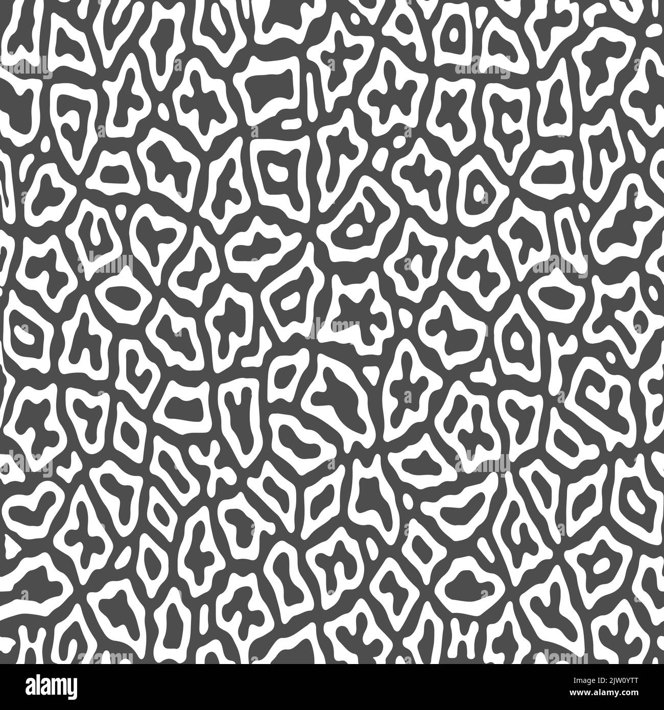 Abstract Modern Pattern Of Arbitrary Deformed Figures Vector Illustration For Textures