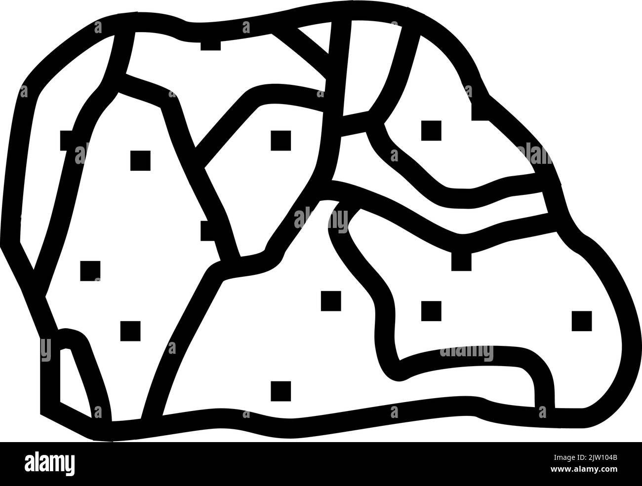 peridot stone rock line icon vector illustration Stock Vector Image ...