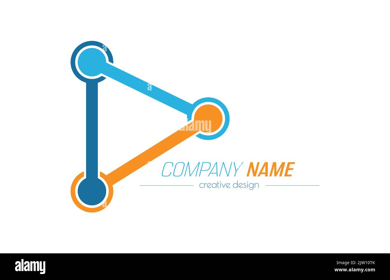 The three parts of the line are connected into a triangle . Logo ...