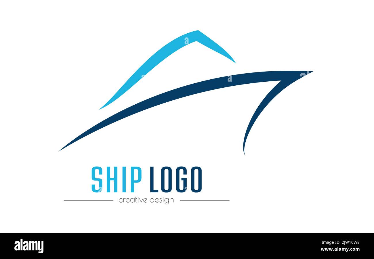 Ship. Template for logo, sticker, stickers and labels, for websites and ...