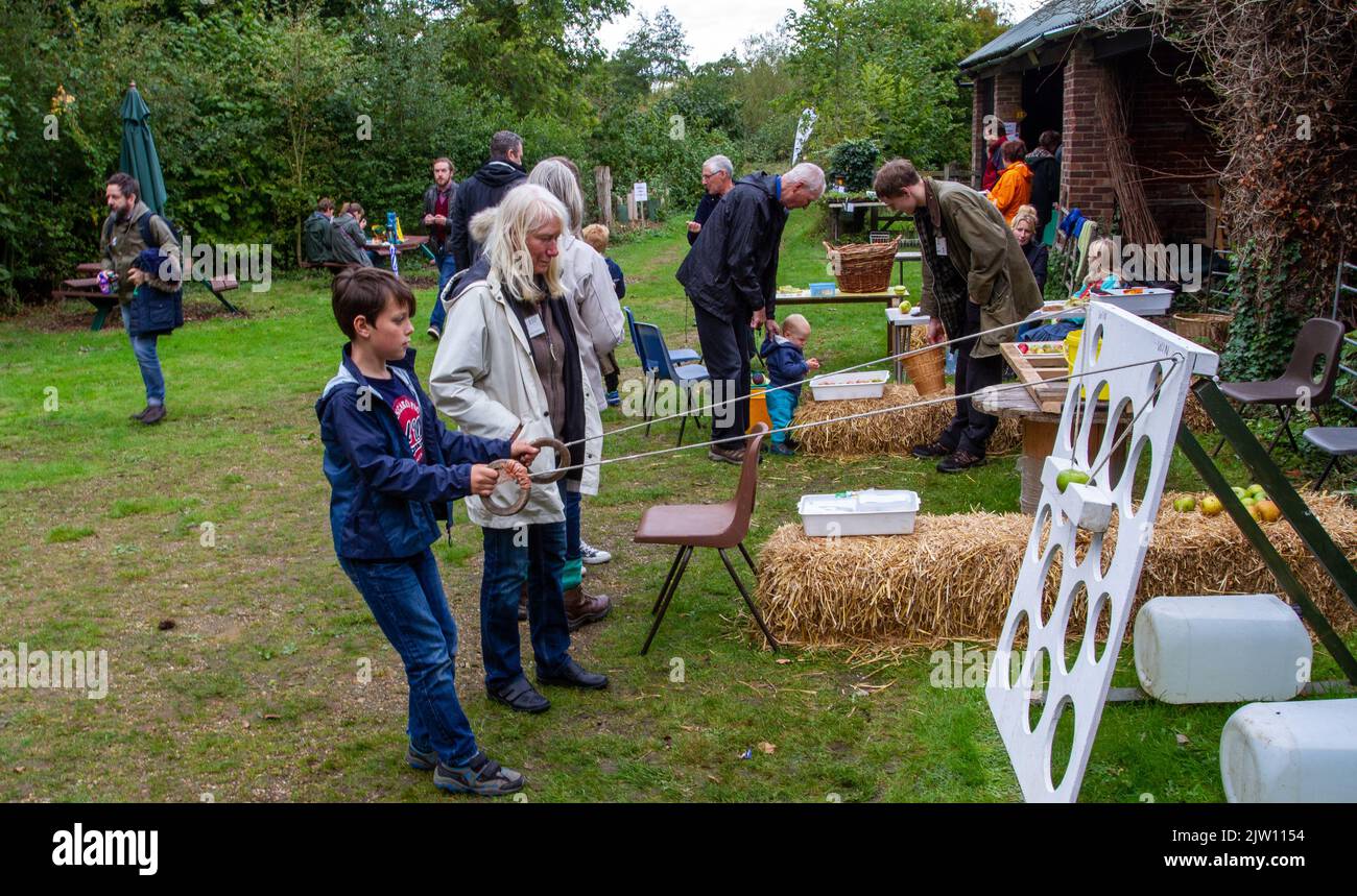 Apple Day at Suffolk Wildlife Trust's Foxburrow Farm near Melton in ...