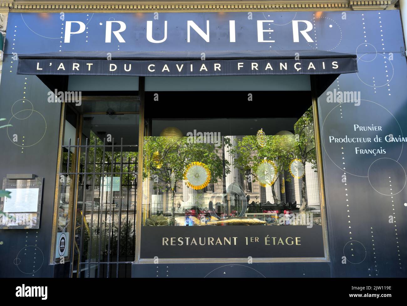 The famous Prunier Caviar house and restaurant, Paris FR Stock Photo ...