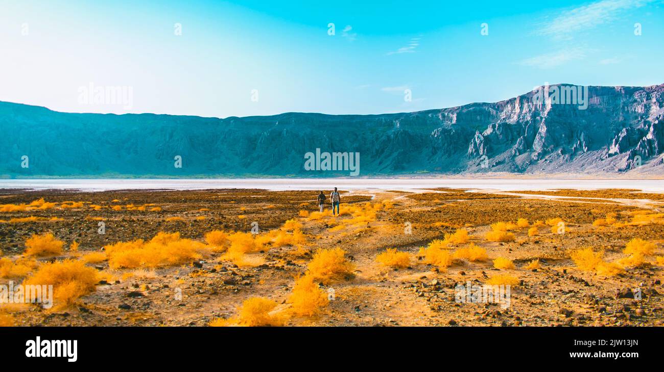 Hiking in crater hi-res stock photography and images - Alamy