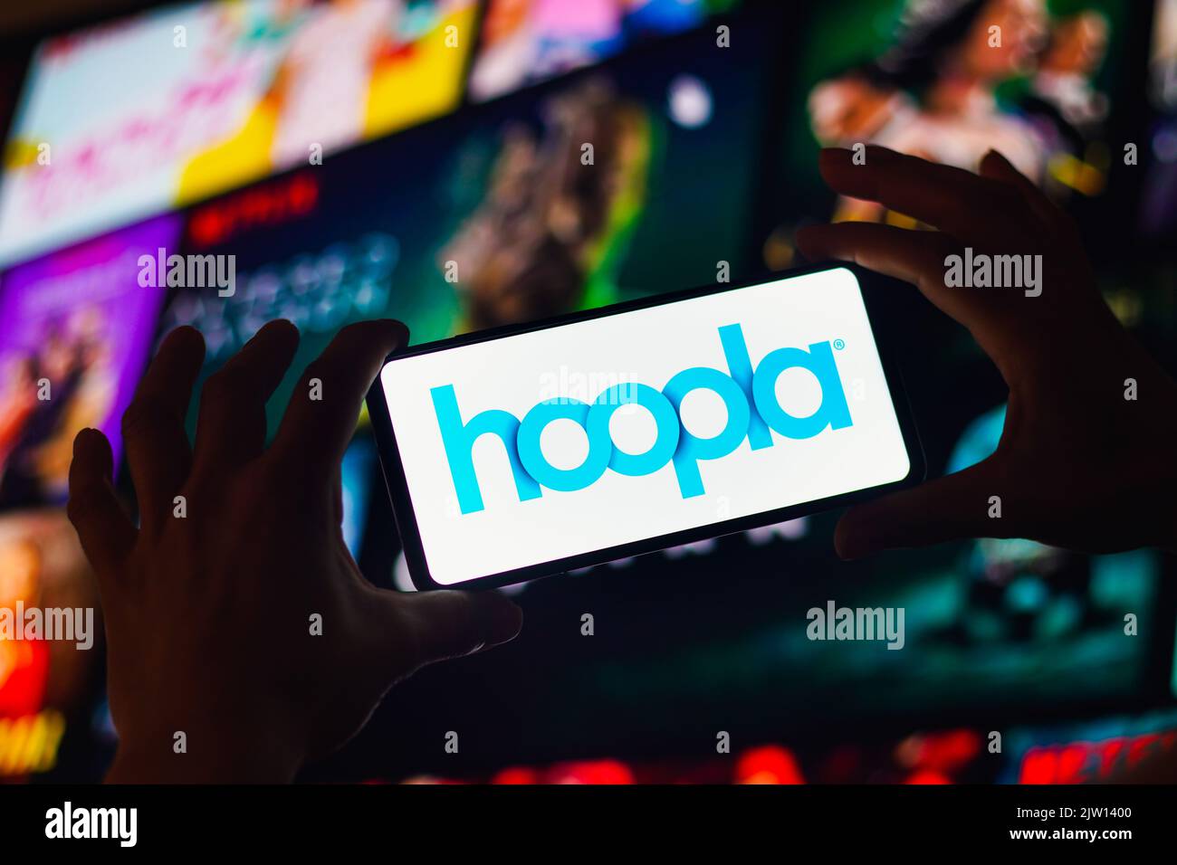Hoopla logo hi-res stock photography and images - Alamy