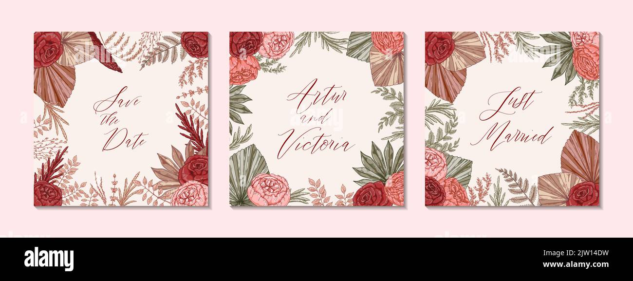 Autumn wedding invite Stock Vector Images - Alamy