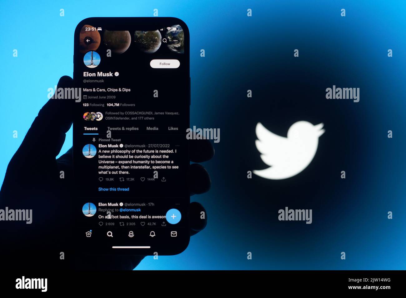 The Twitter feed of entrepreneur and billionaire owner of Tesla and ...