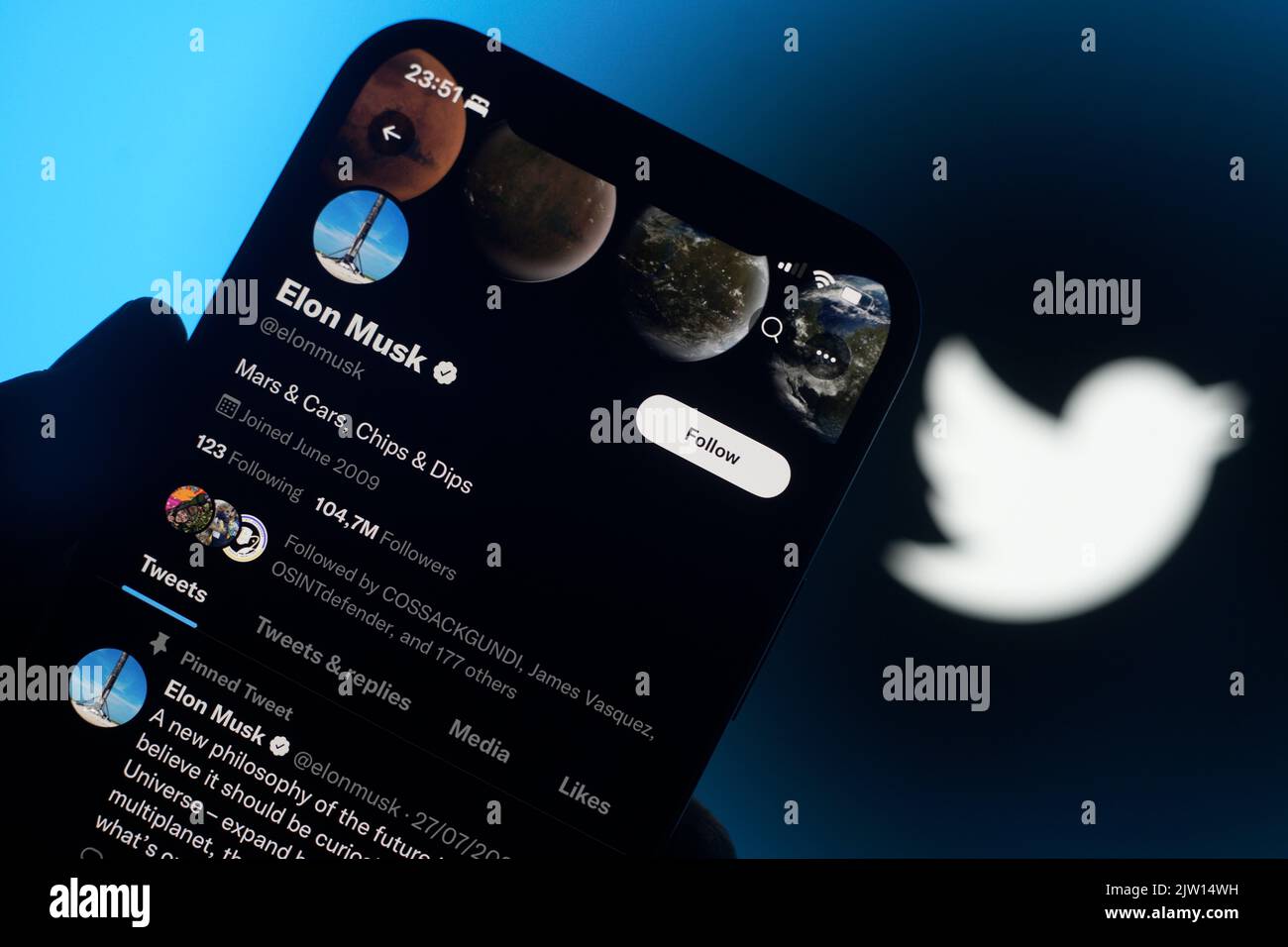 The Twitter feed of entrepreneur and billionaire owner of Tesla and ...