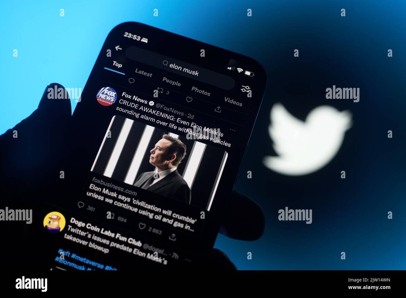 The Twitter feed of entrepreneur and billionaire owner of Tesla and ...