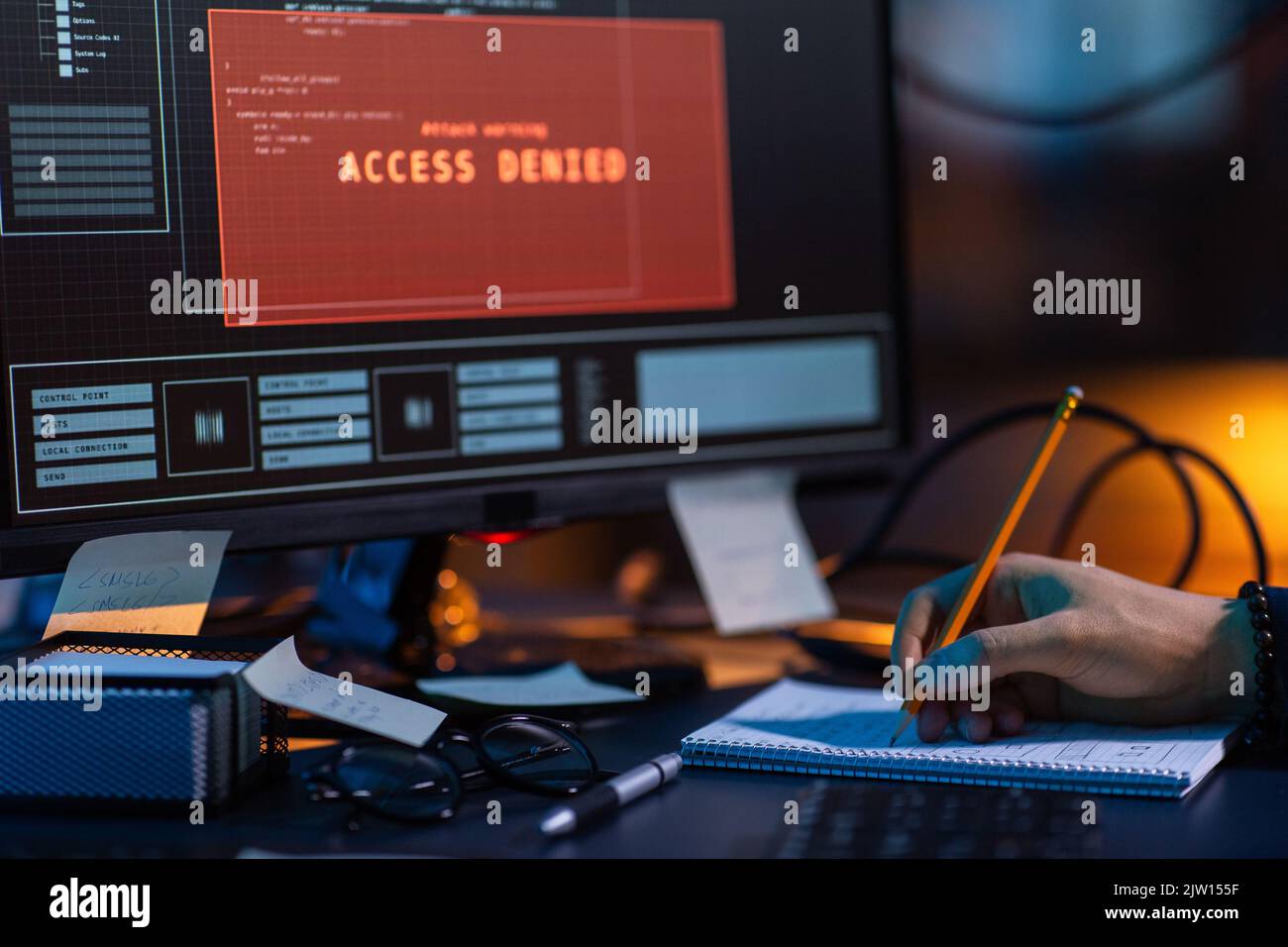 hacker using computer virus for cyber attack Stock Photo - Alamy
