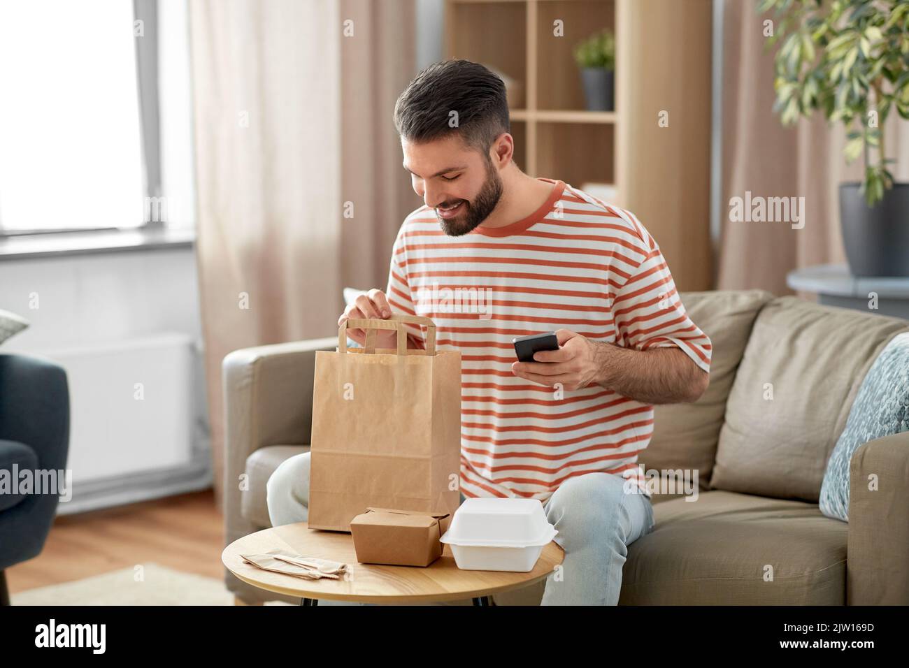 Phone junk food hi-res stock photography and images - Alamy