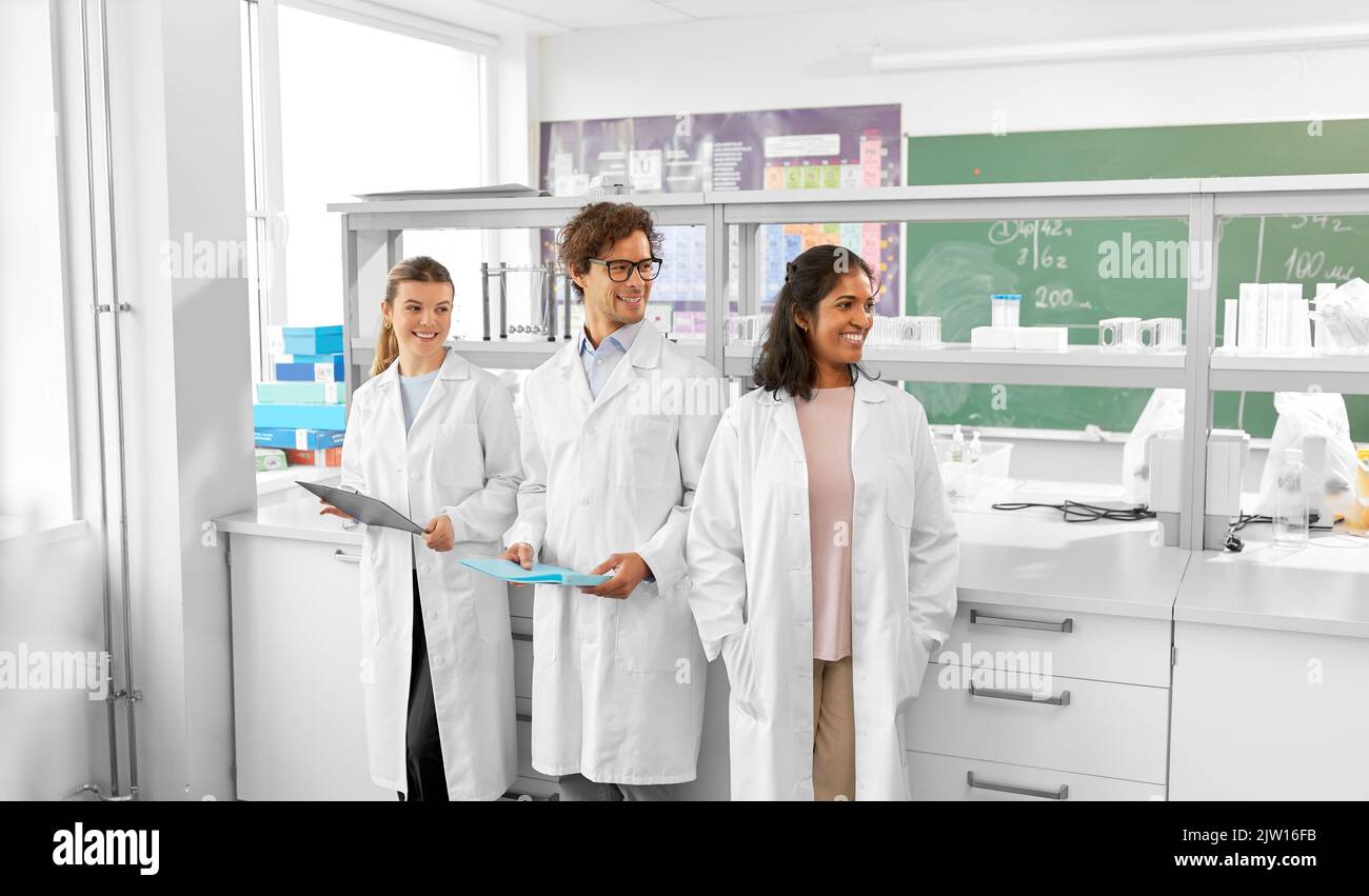 international group of scientists in laboratory Stock Photo - Alamy