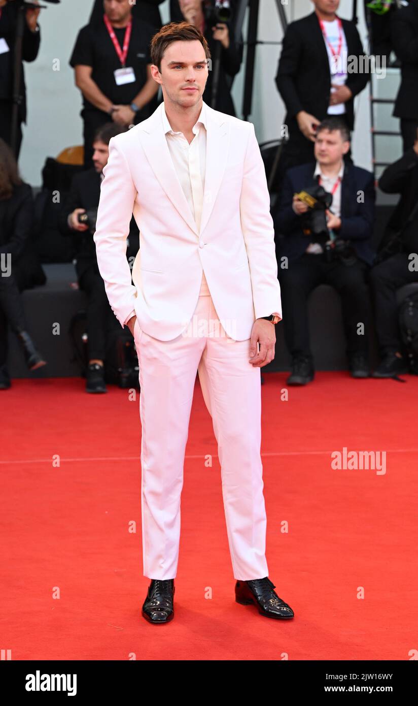 Venice, Italy. 02nd Sep, 2022. British actor Nicholas Hoult attends the ...