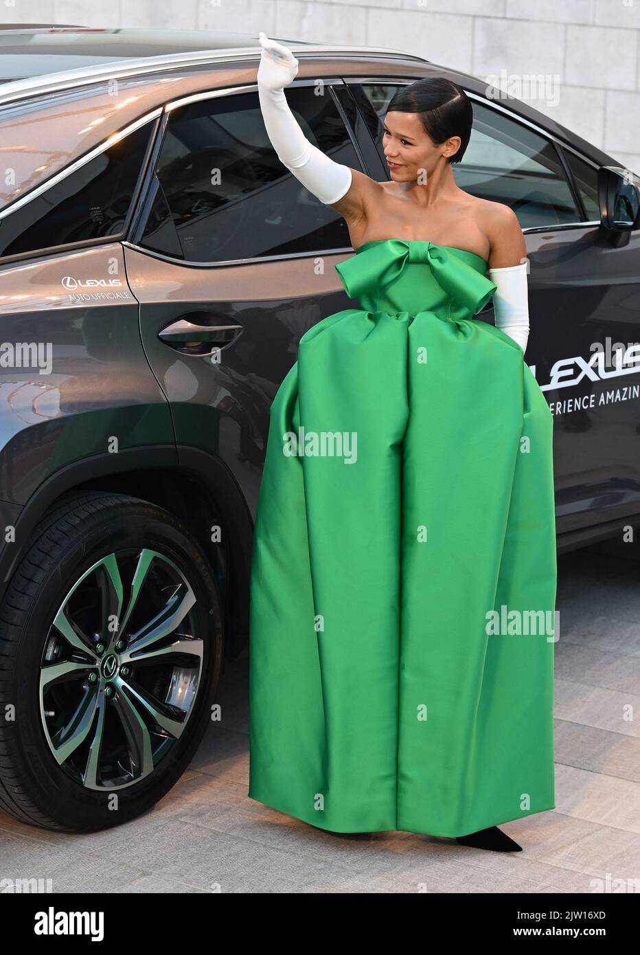 Venice, Italy. 02nd Sep, 2022. Canadian actress Taylor Russell attends ...