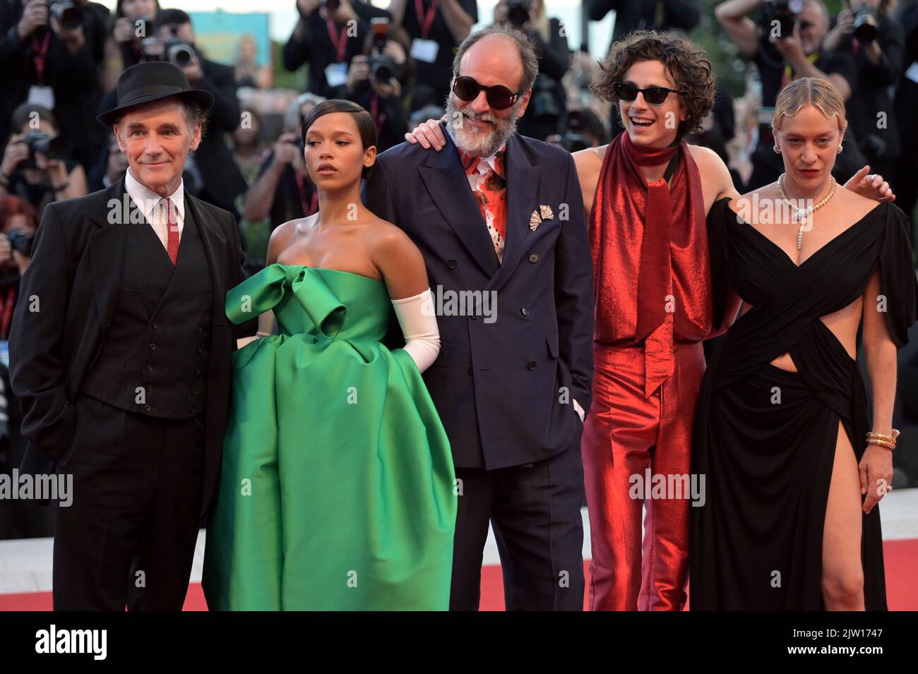 Director luca guadagnino and timothee chalamet hi-res stock photography ...