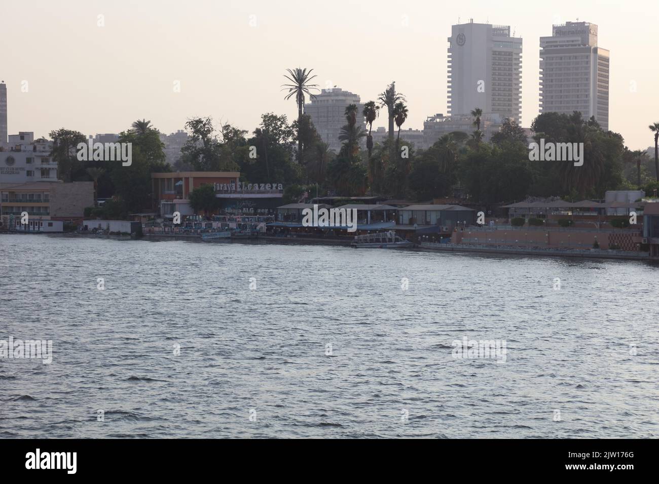 The Nile promenade from Qasr El Nil bridge Stock Photo - Alamy