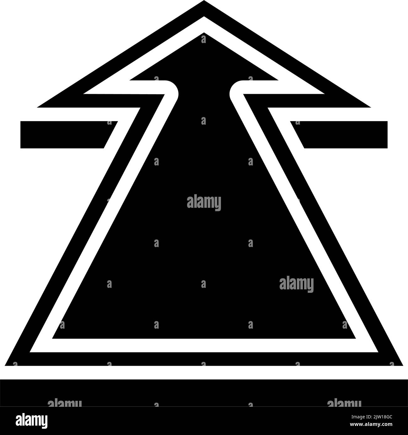 forward arrow glyph icon vector illustration Stock Vector Image & Art ...