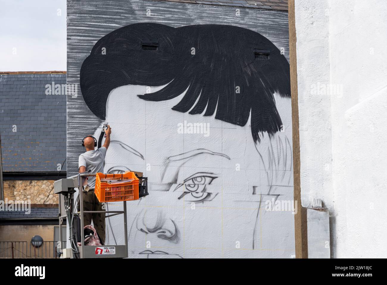 Southend City Jam event. Street artists are displaying their skills at ...