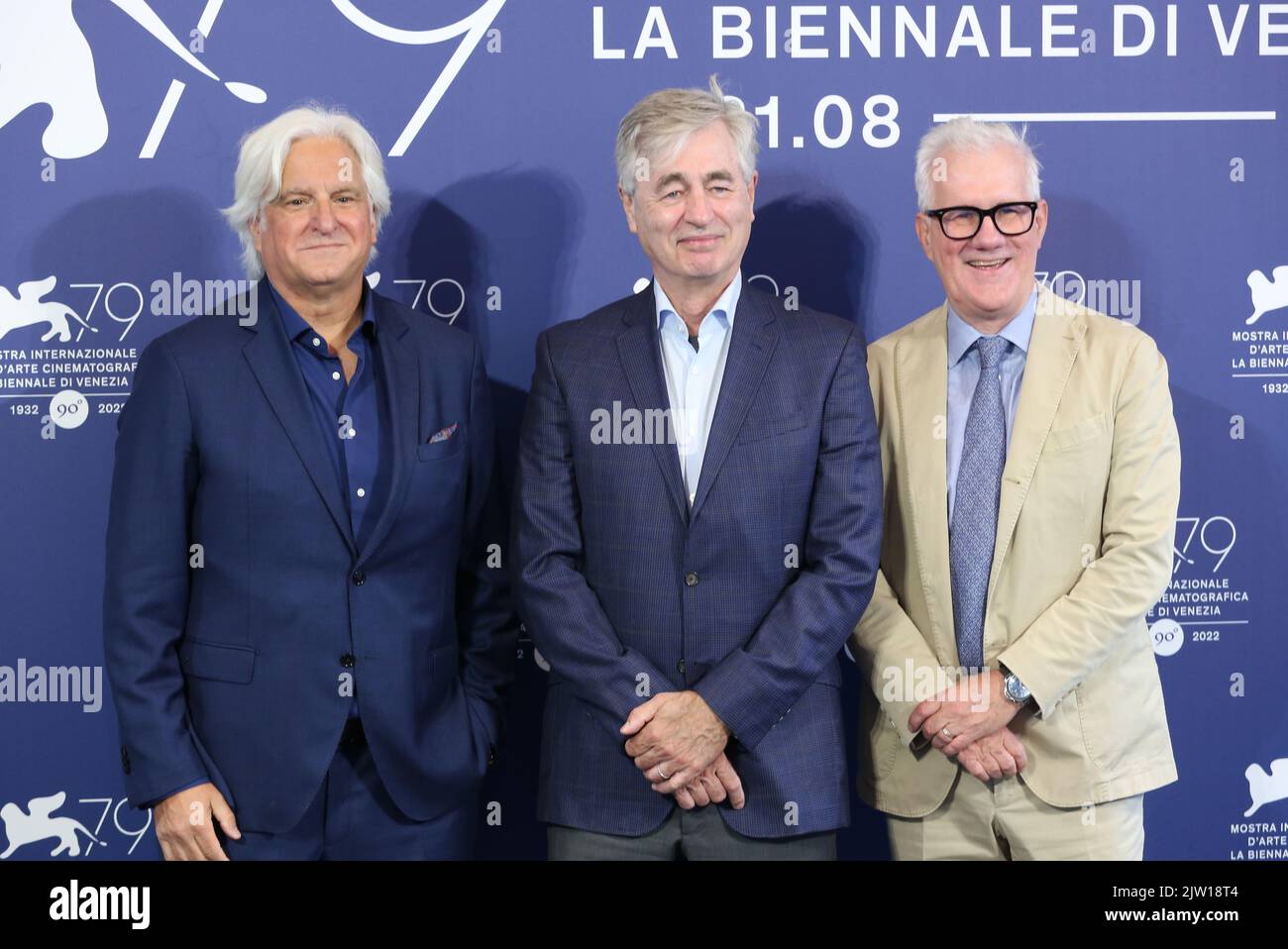 Venice, Italy, 2nd September, 2022, Mark Mitten, director Steve James ...