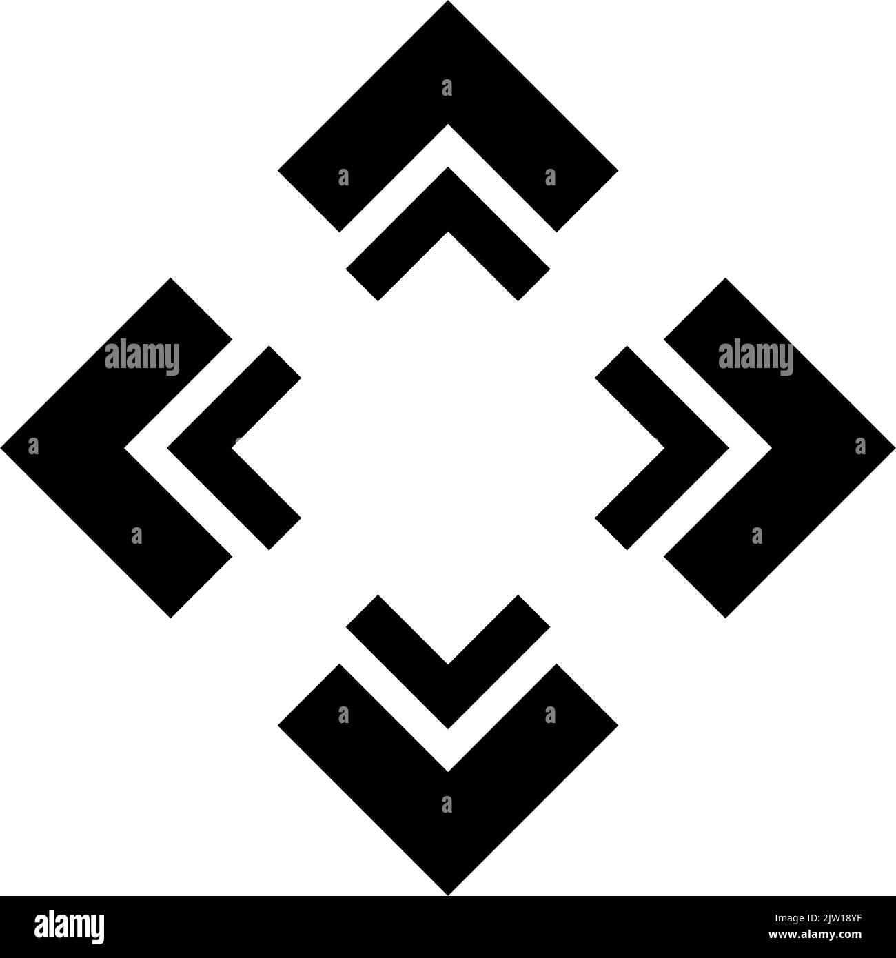 app ui arrow glyph icon vector illustration Stock Vector Image & Art ...