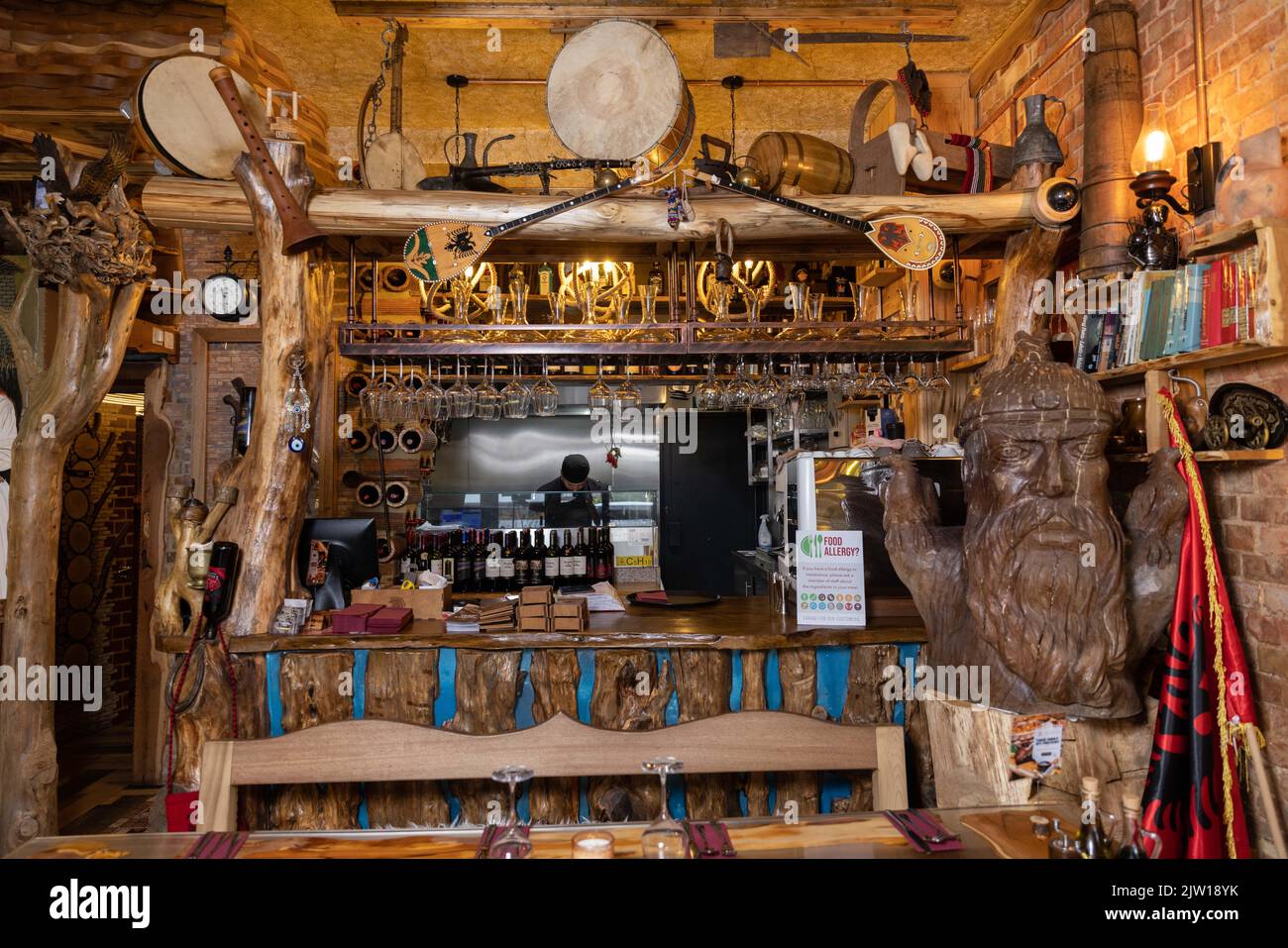 ALBANIANS Olti Bokciu, the owner of the Illyrian Grill House, an ...