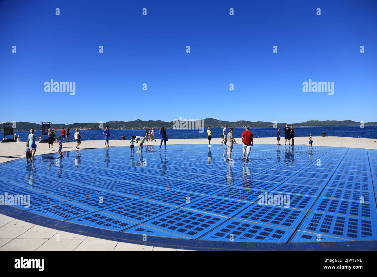 Solar panels as paving of the square in the city of Zadar ZADAR ...