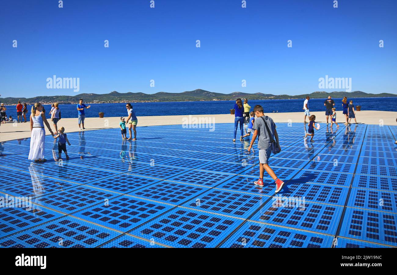 Solar panels as paving of the square in the city of Zadar ZADAR ...