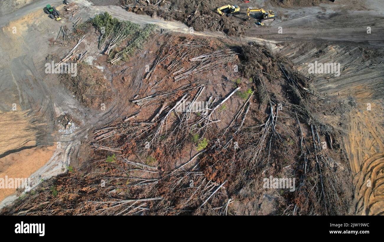 Trees construction hi-res stock photography and images - Alamy