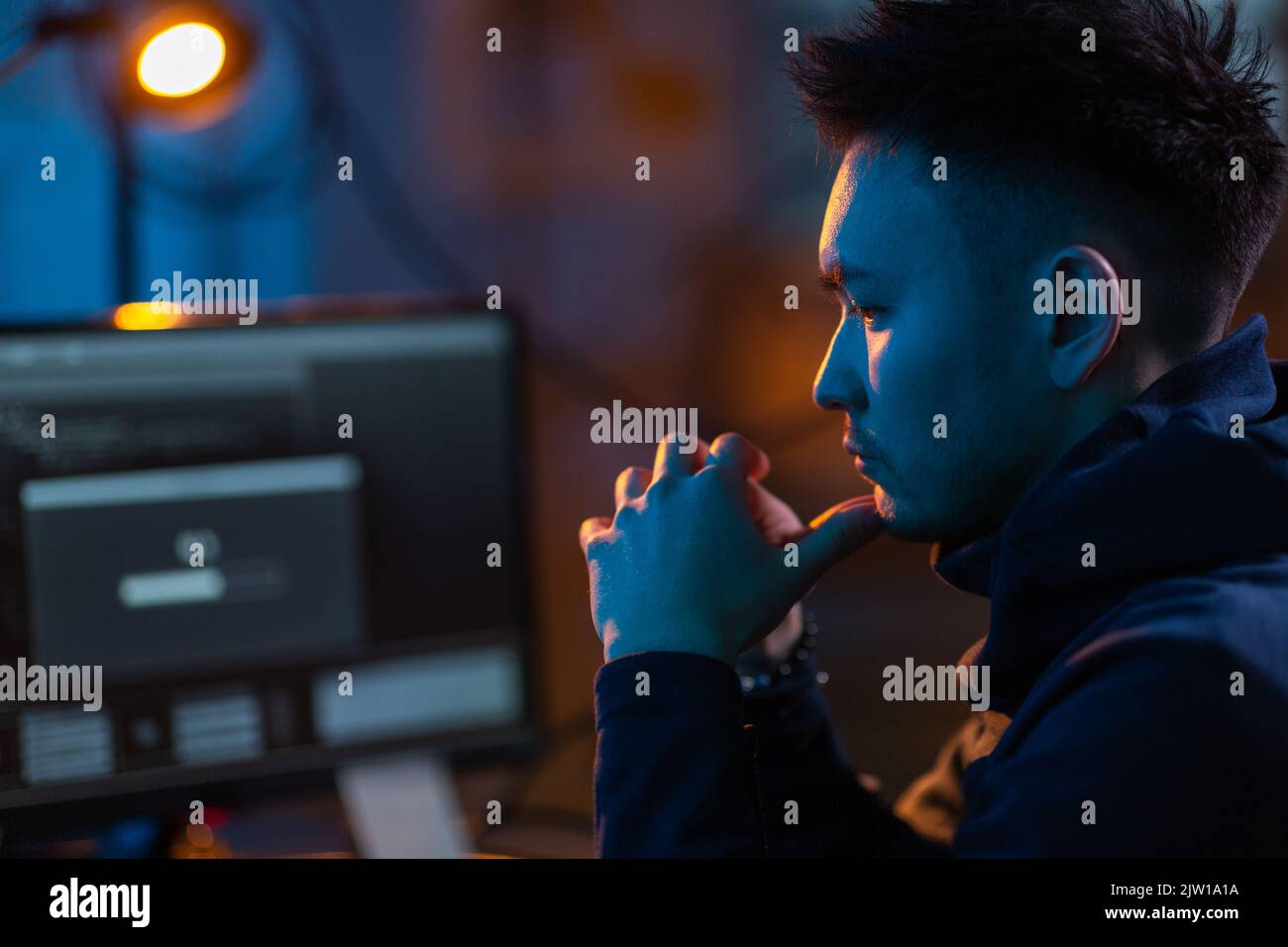 hacker using computer virus for cyber attack Stock Photo - Alamy