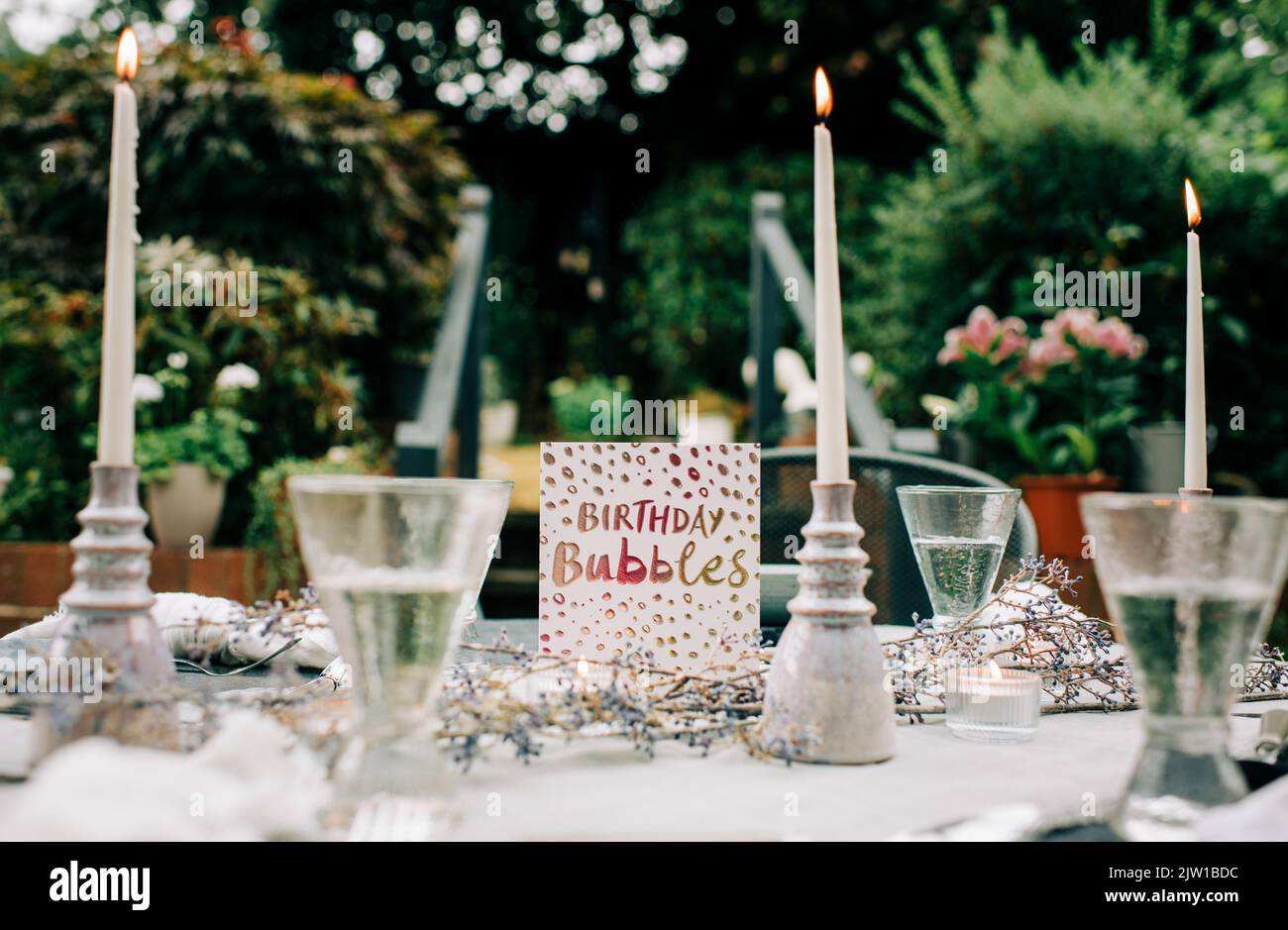 Handwritten card happy birthday text hi-res stock photography and ...