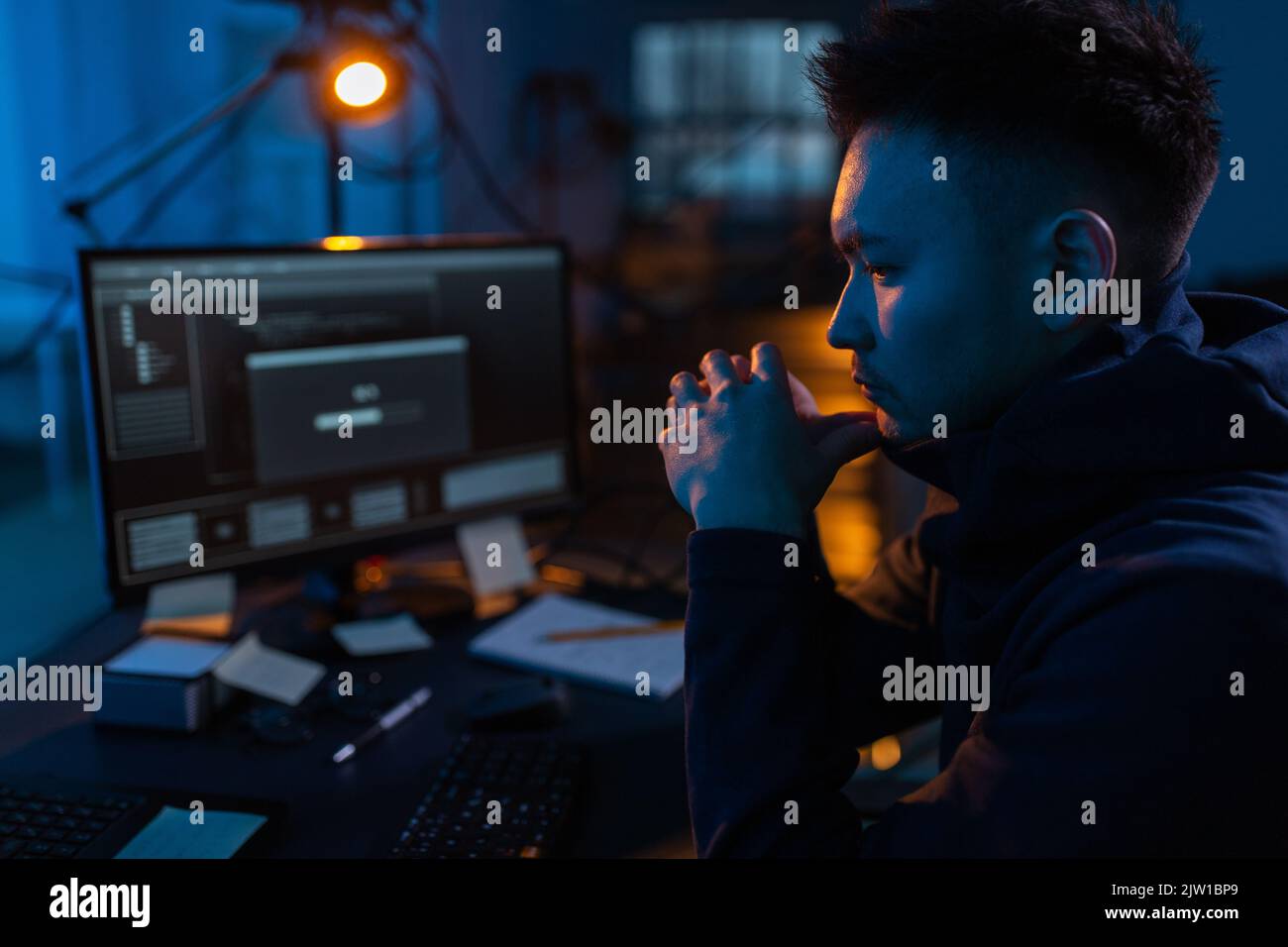 hacker using computer virus for cyber attack Stock Photo - Alamy