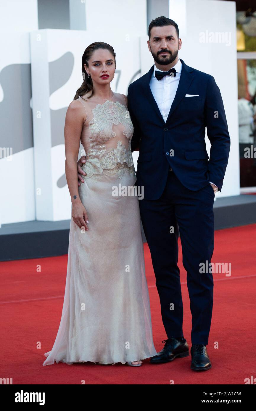 Venice, Italy. 02nd Sep, 2022. Matilde Gioli, Alessandro Marcucci ...