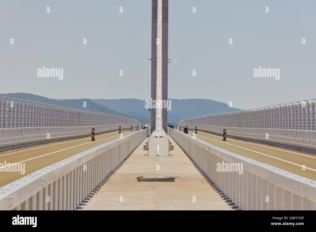 The Peljesac bridge connects the mainland with the peninsula Stock ...