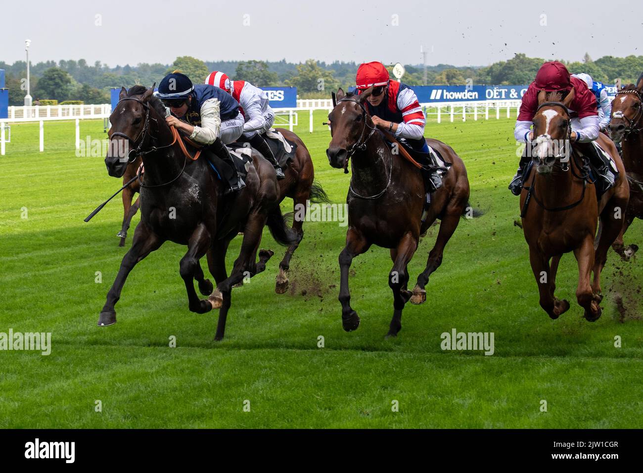 Ascot, Berkshire, UK. 2nd September, 2022. Horse Revenite ridden by ...
