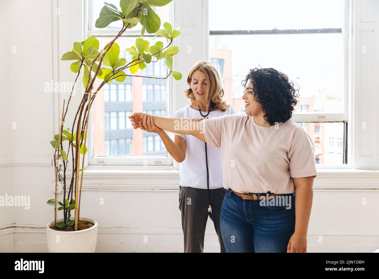 Guiding patient hi-res stock photography and images - Alamy