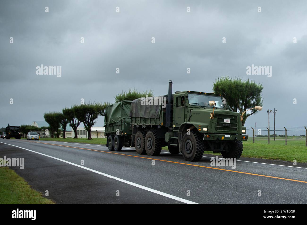 A U.S. Marine Corps Medium Tactical Vehicle Replacement with 3d Marine ...